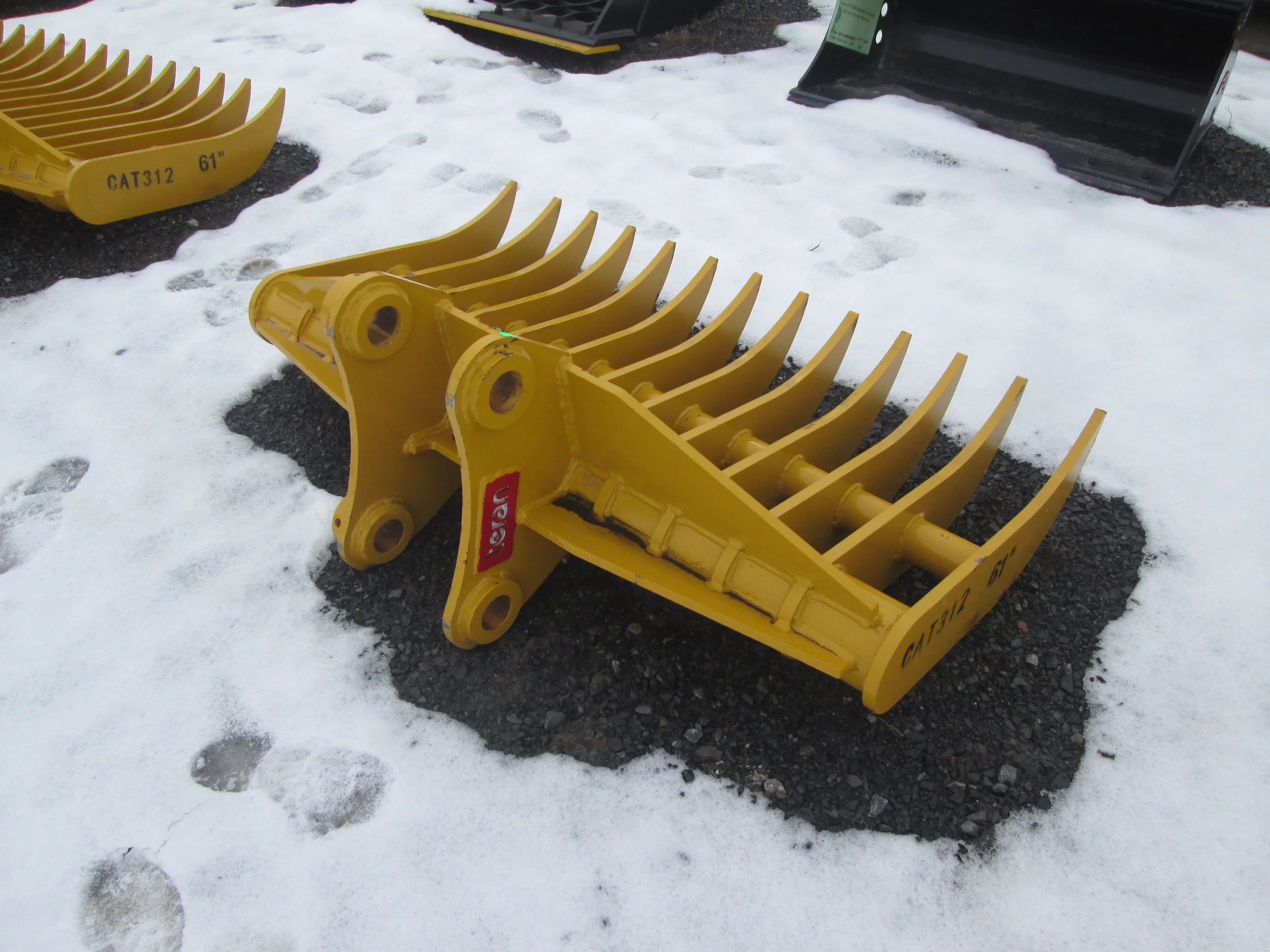 #5057 - 61" NEW Teran Root Rake Fits Cat 311, 311B, 312, 312B, 313, 314 ...