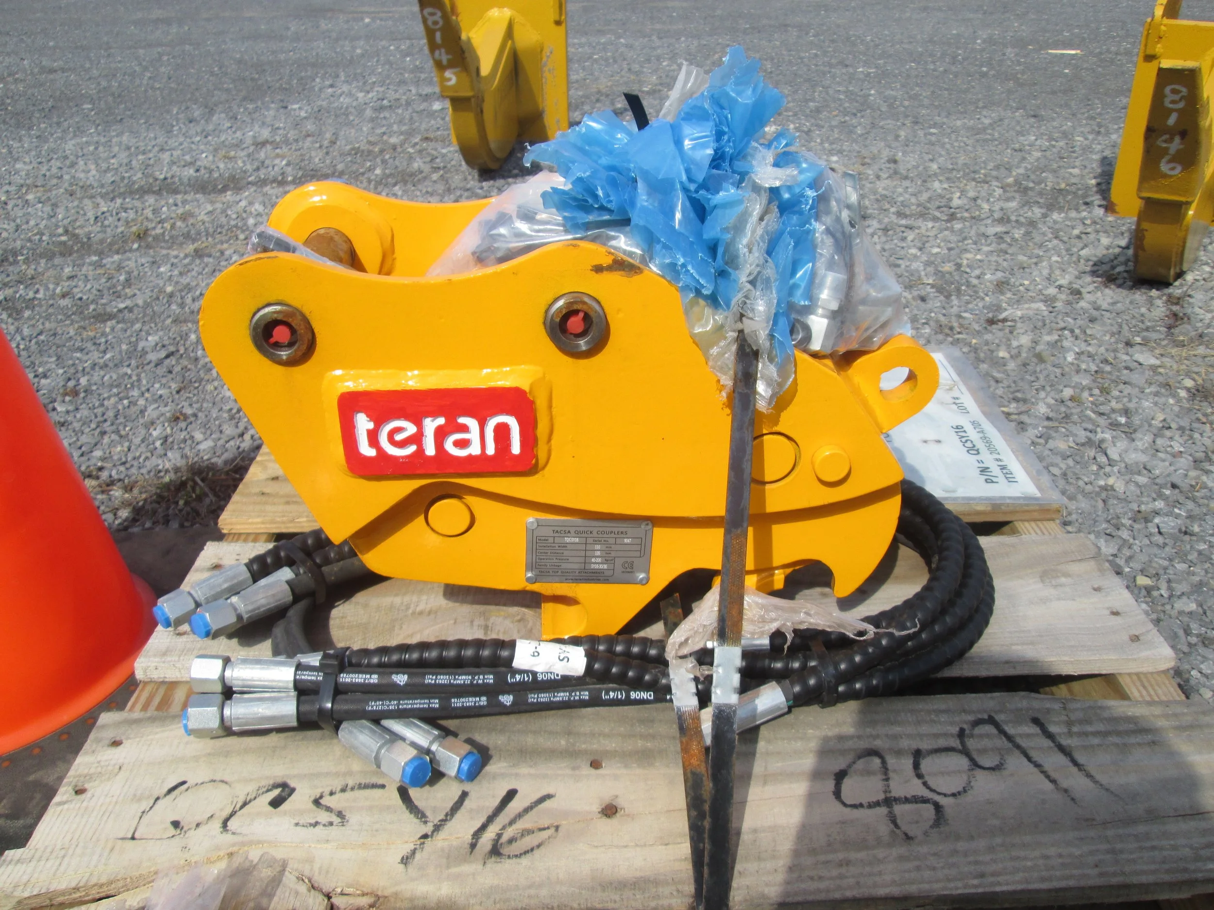 #9047 New Teran Hydraulic Quick Coupler Sany SY16, IHI 18J -REGULAR ...
