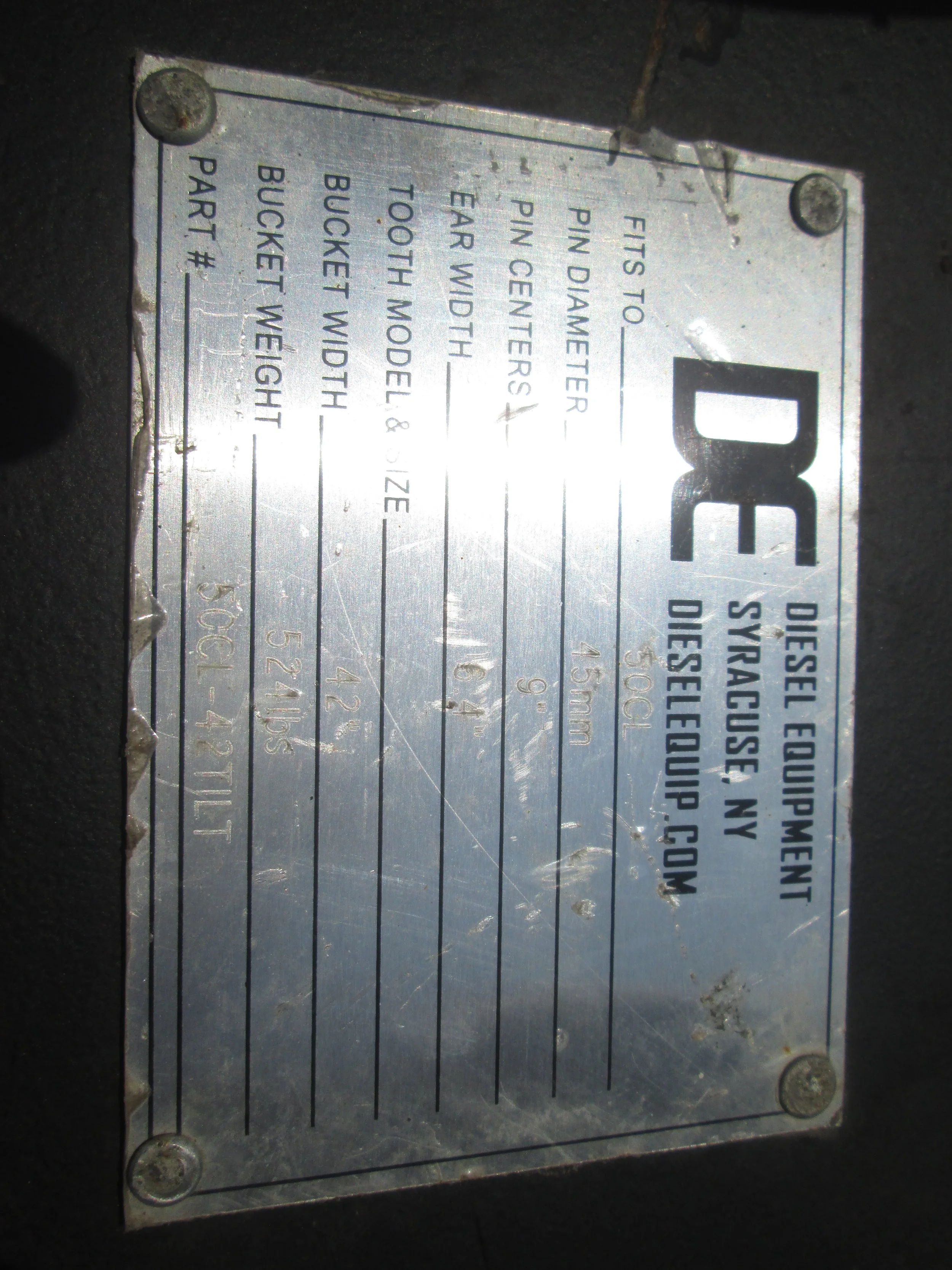 #14581- 42" NEW TROJAN HYDRAULIC TILT DITCHING BUCKET CAT 304C ...