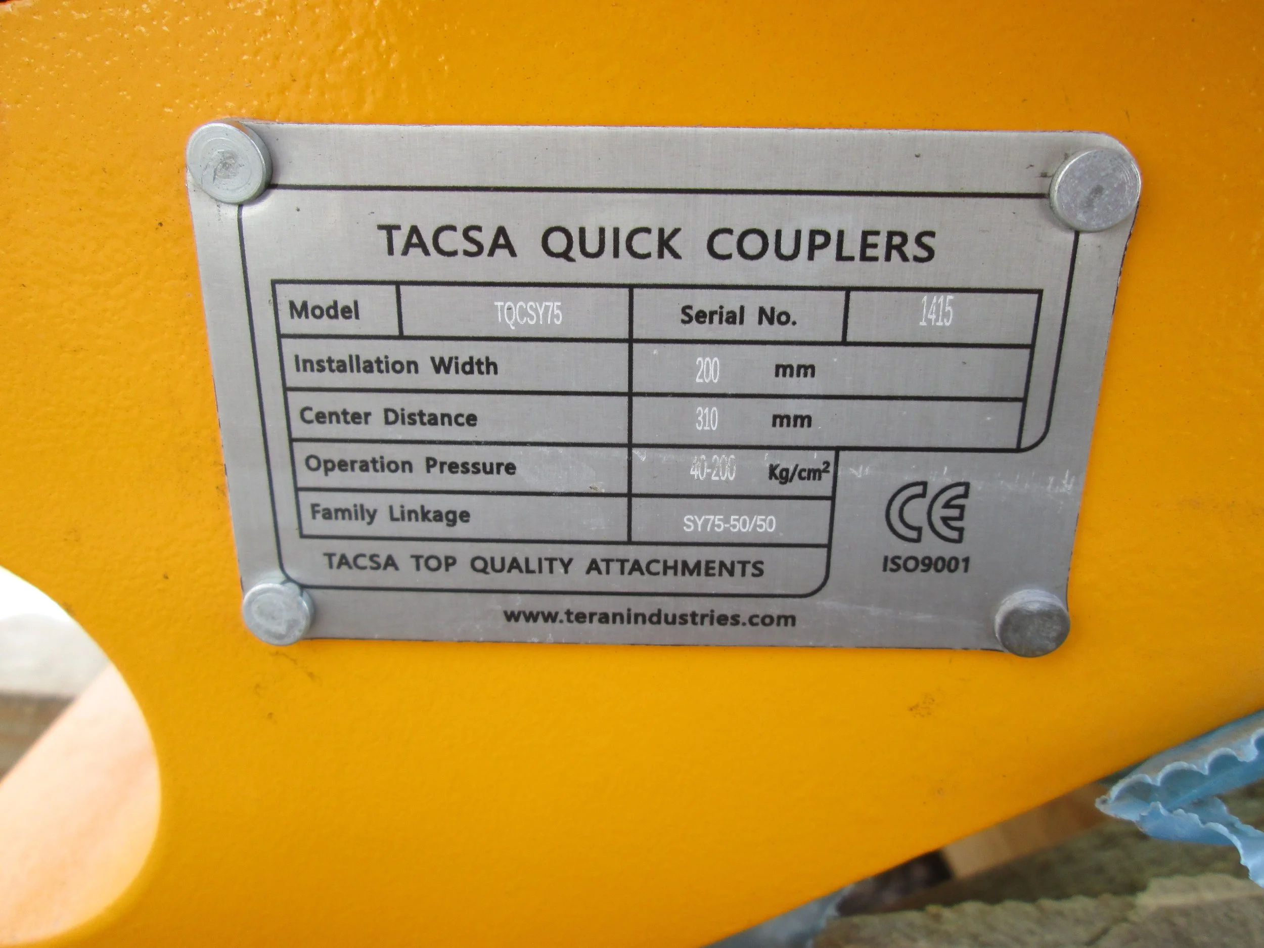 #1415- NEW TERAN HYDRAULIC QUICK COUPLER CAT SANY SY75 -REGULAR PRICE ...