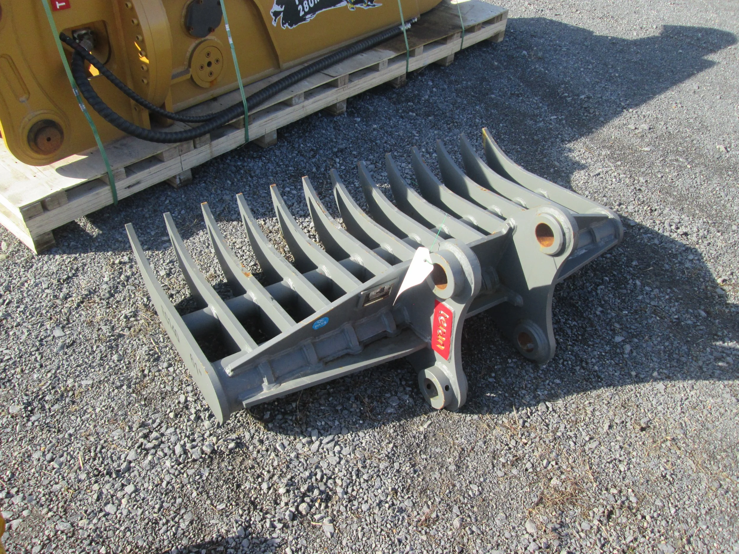 #3104 61" NEW Teran Root Rake Volvo EC140, Hitachi John Deere 120 ...