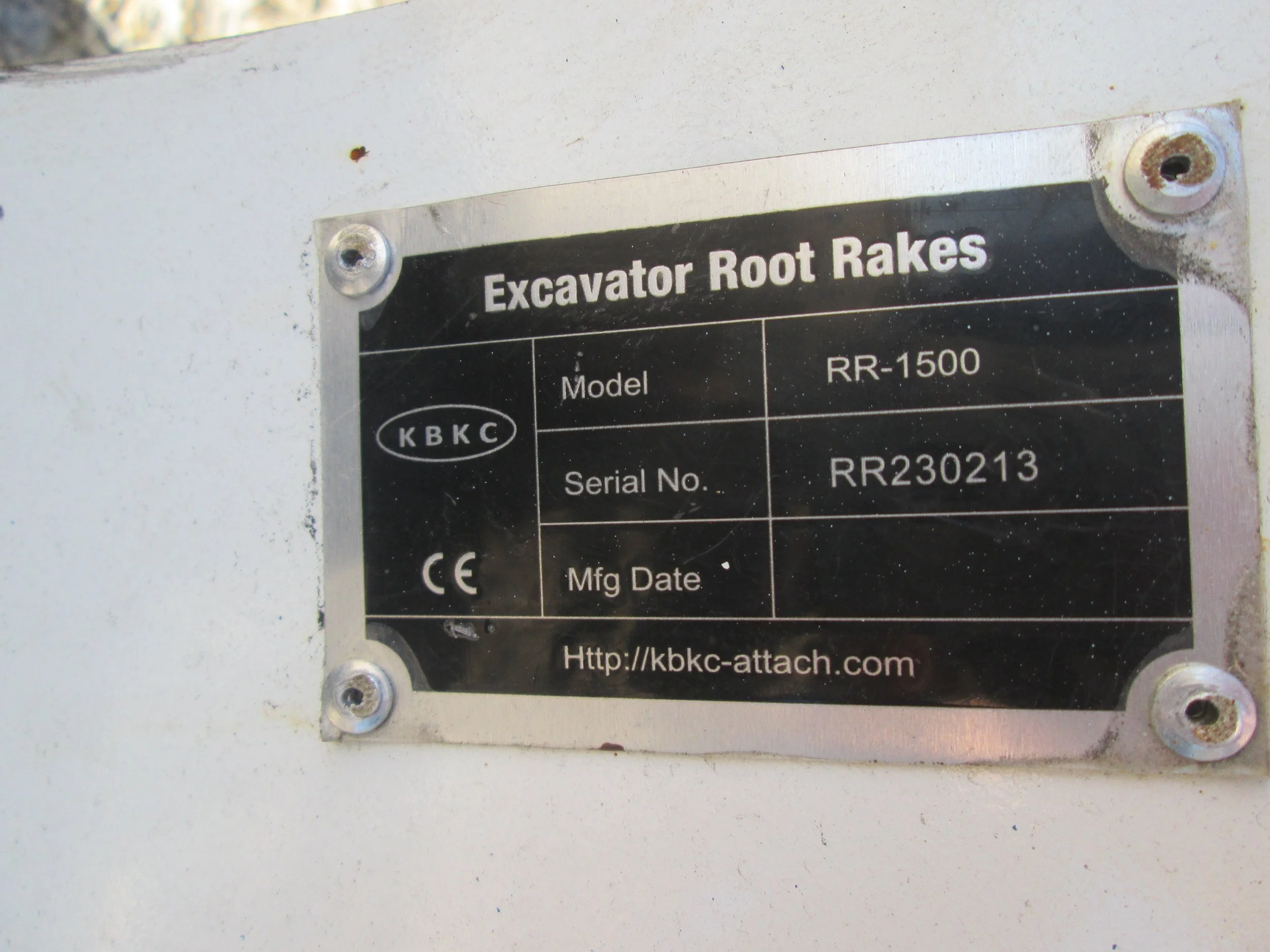 #0213 - NEW 60" KBKC Root Rake Cat 311, 312, 313 - REGULAR PRICE $4,198 ...