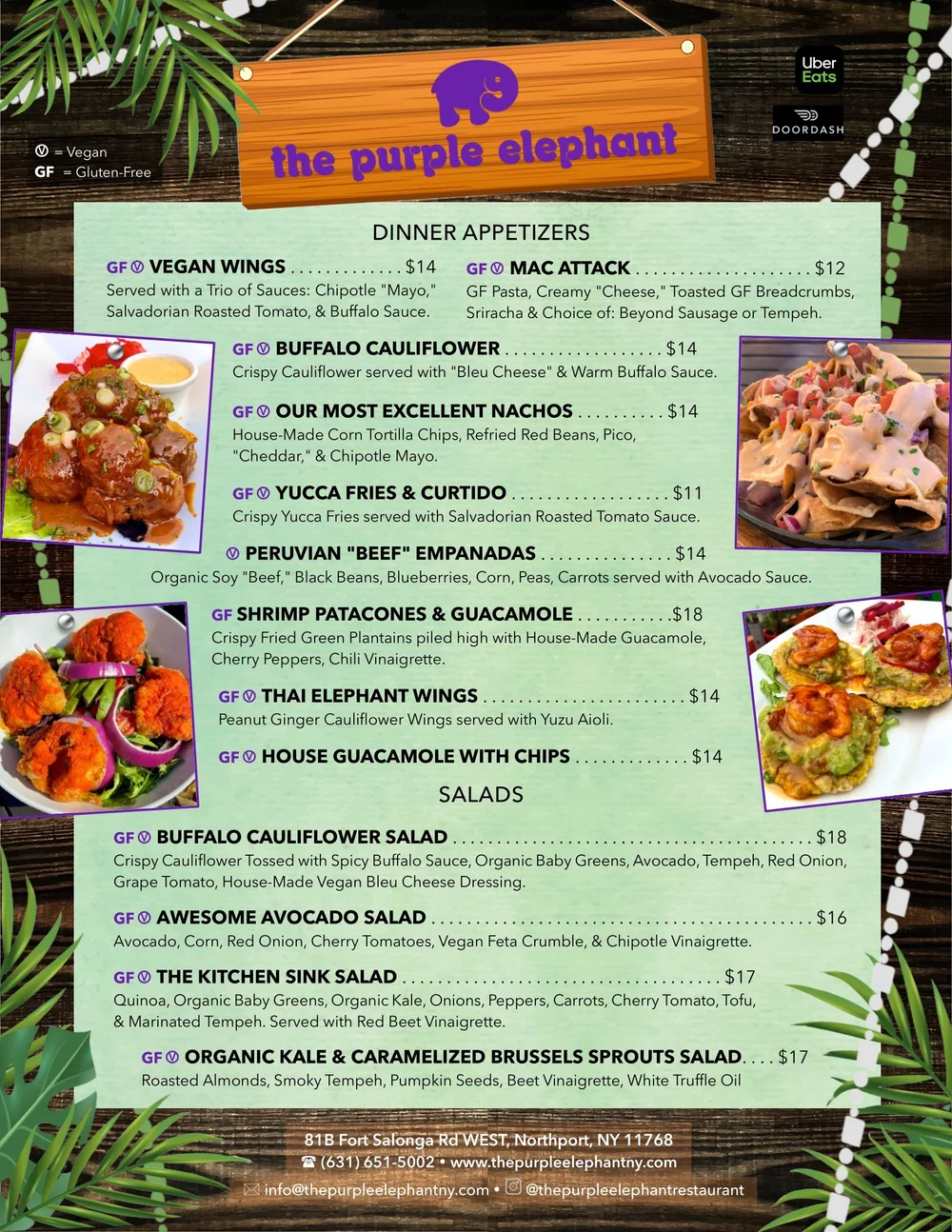 Dinner — The Purple Elephant