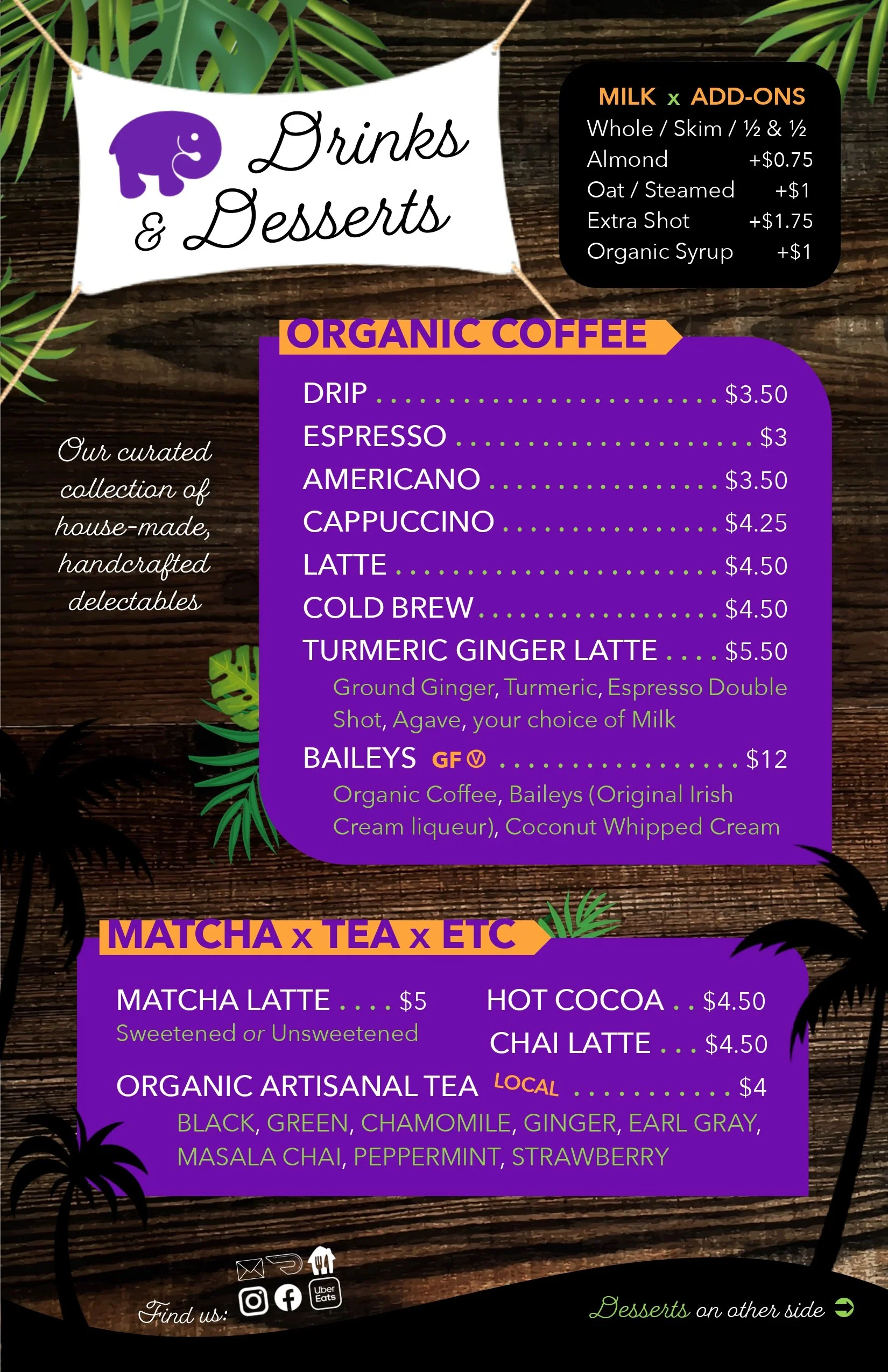 Dessert — The Purple Elephant