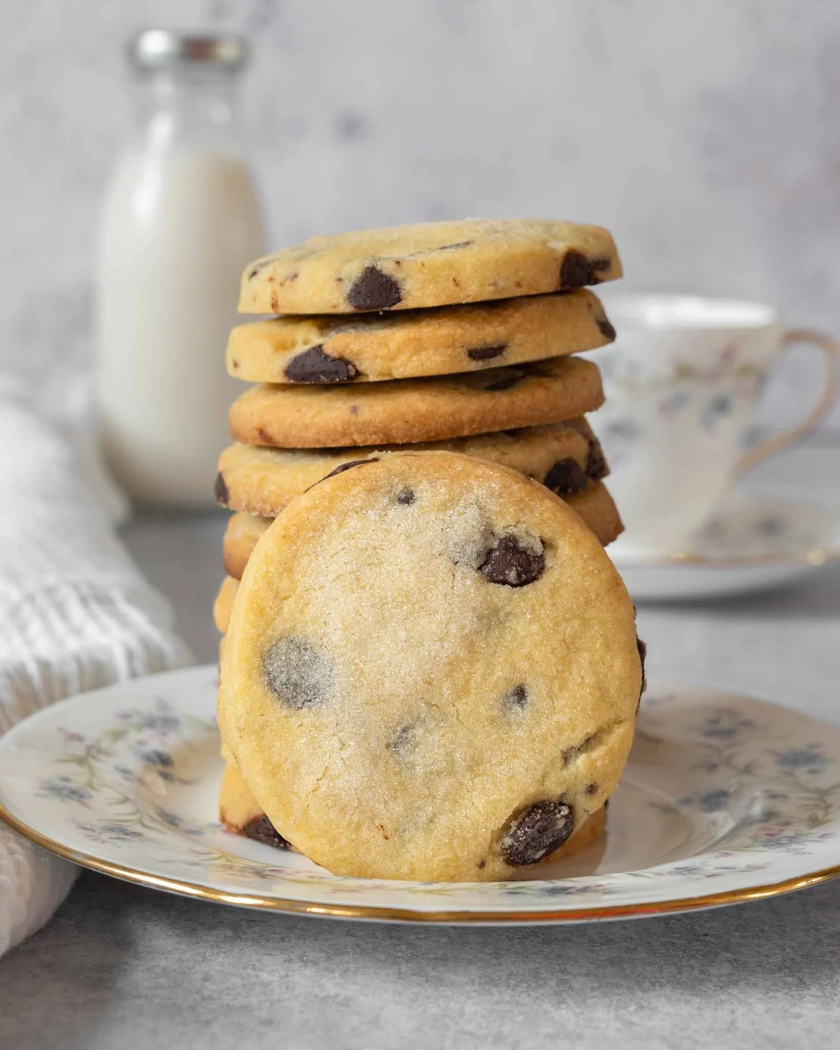 Chocolate Chip Shortbread Cookies — A Vegan Visit