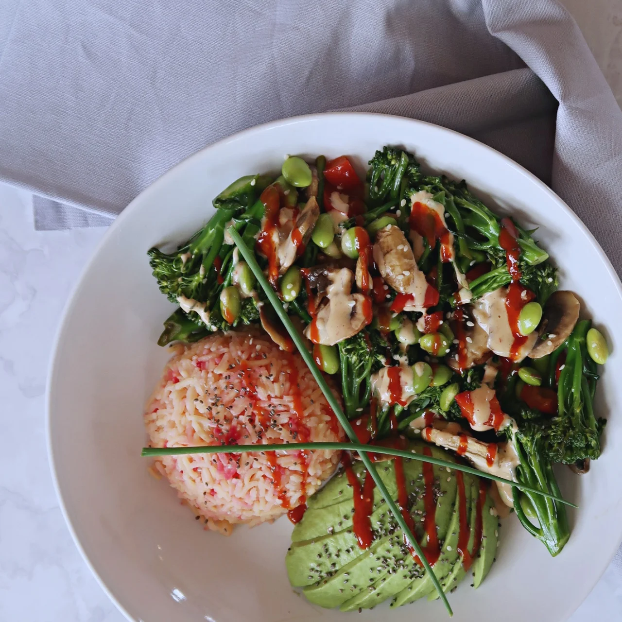 🥥 Del Campo Wok Rice with a Coconut Peanut Butter Sauce — A Vegan Visit