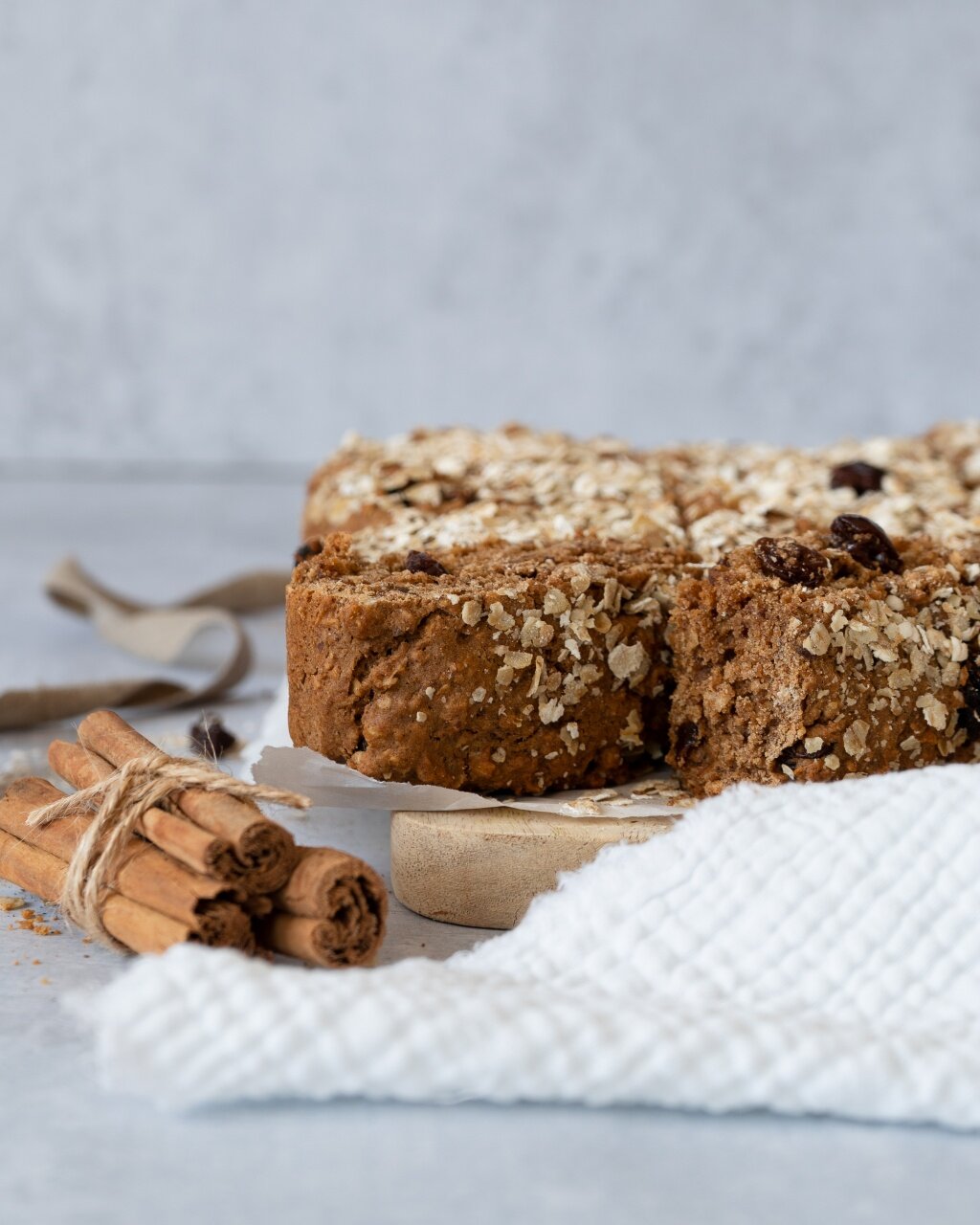 Cinnamon Raisin Elevenses Cake Bars (Gluten Free) — A Vegan Visit