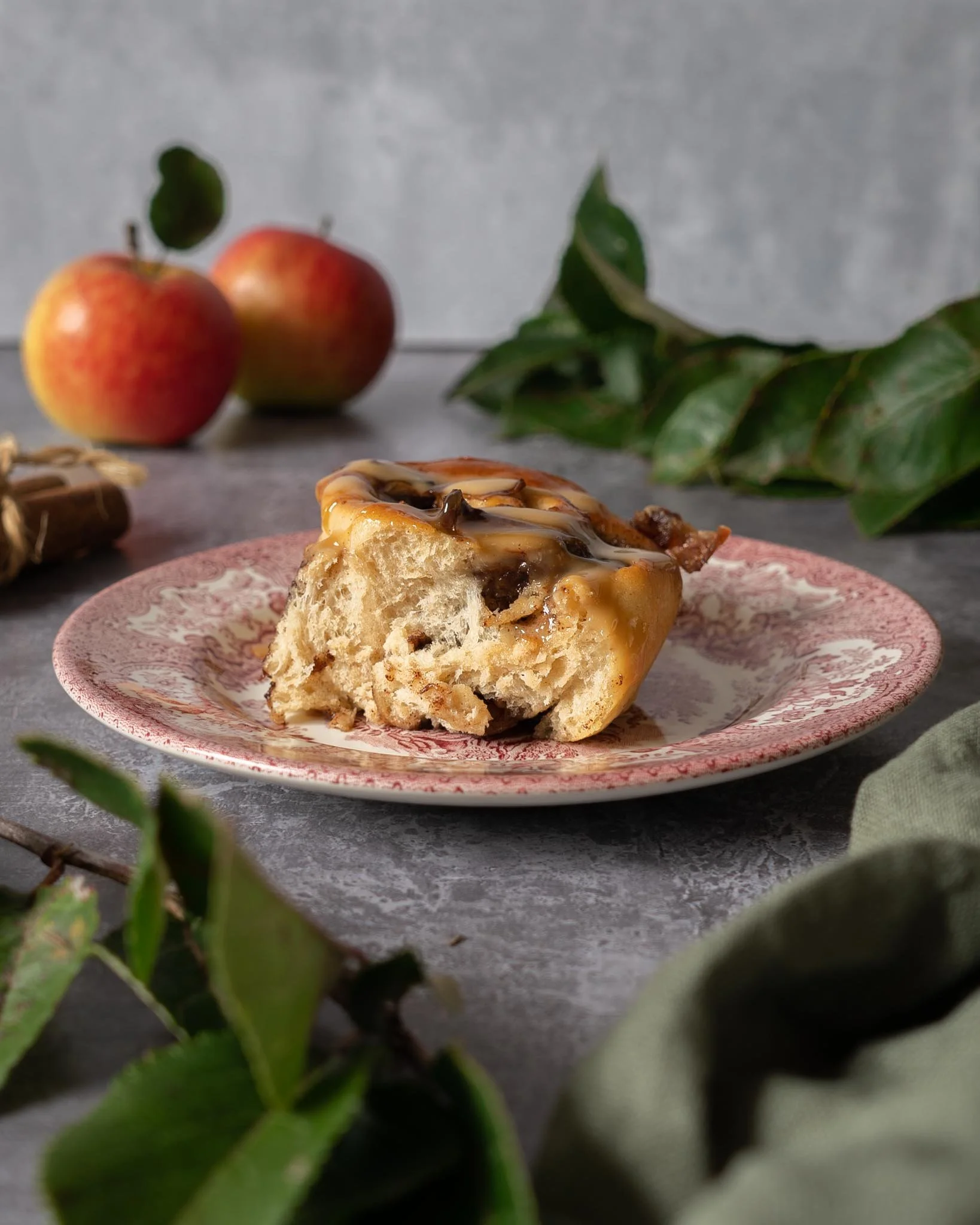 Caramel Apple Cinnamon Buns — A Vegan Visit