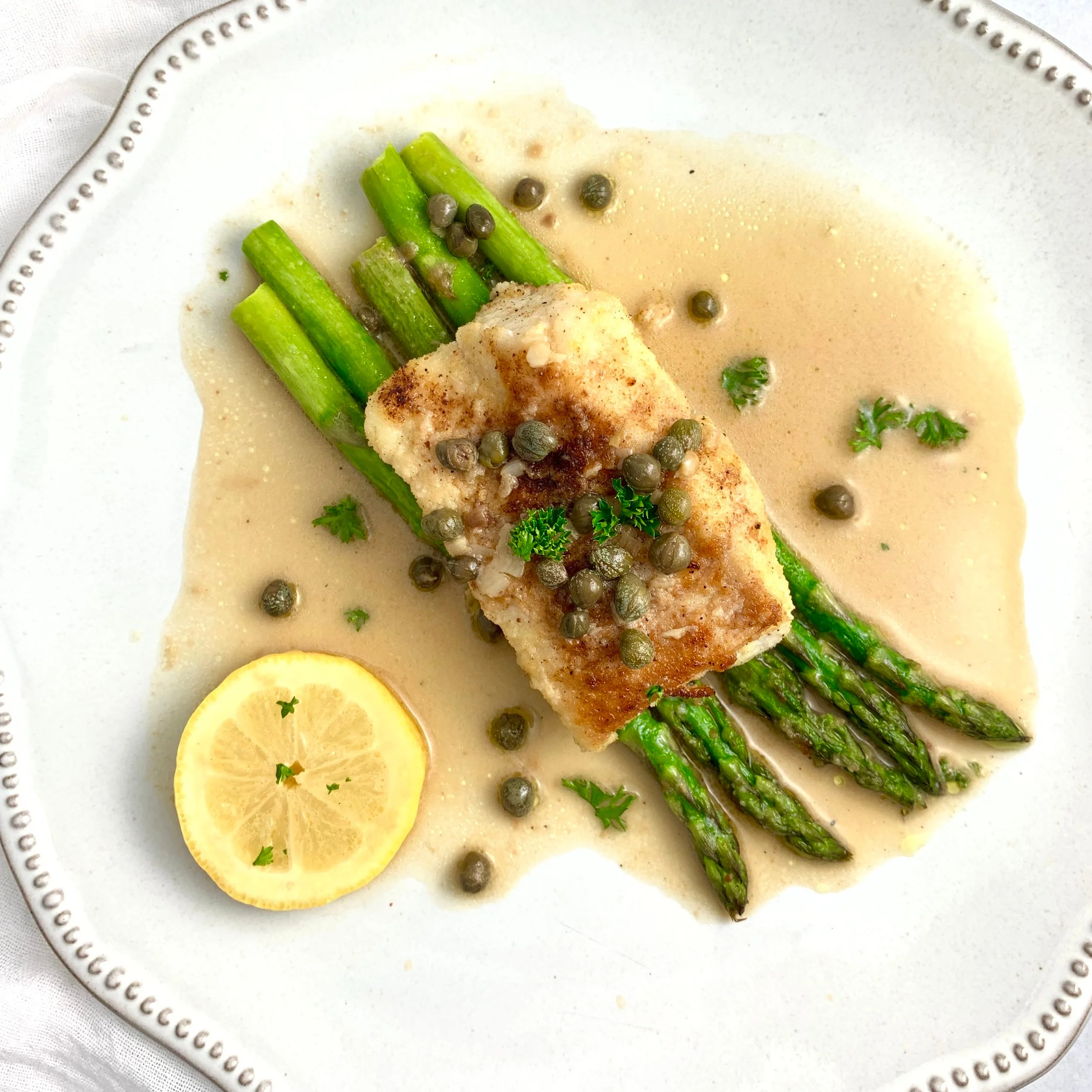 Creamy Cod Piccata — This Unrefined Life