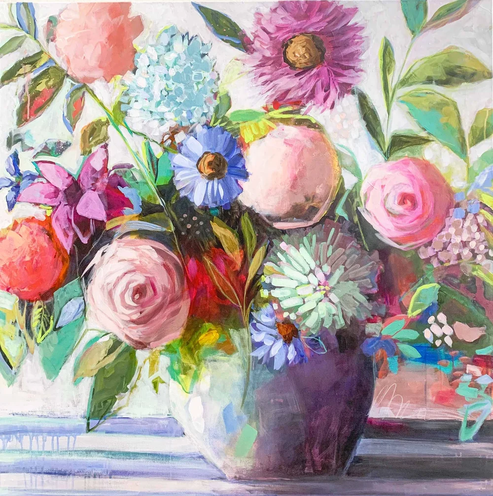 Still Life Paintings Of Flowers Acrylic