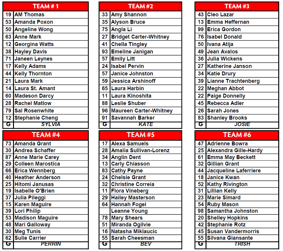 SNWL (Women's 18+) — Bill Bolton Arena
