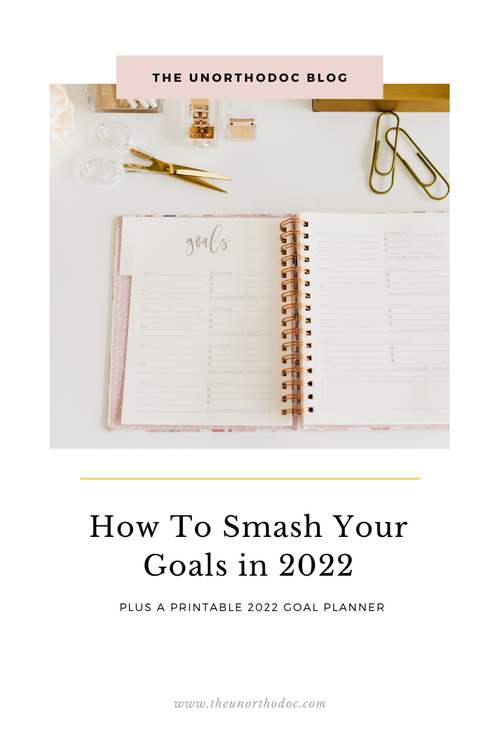 How to Smash Your Goals in 2022 — The UnOrthoDoc