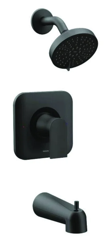 P3 (8) - Owners Bath & Powder Room Genta Black Matte — Evergreene Homes