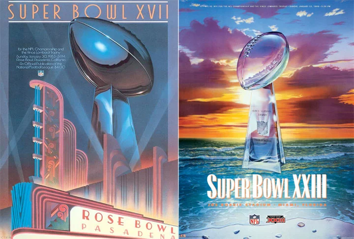 Super Bowl Artwork Ascendant—the Golden Era of Selling the Big Game ...