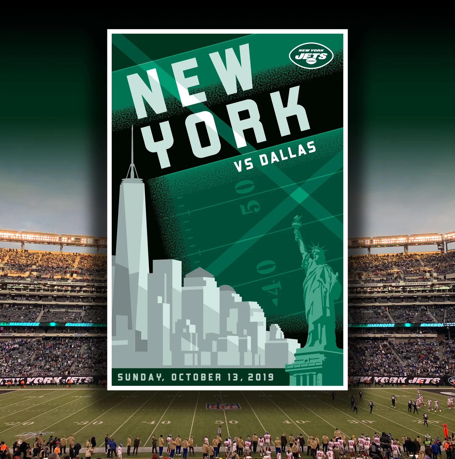New York Jets Poster Series — Todd Radom Design