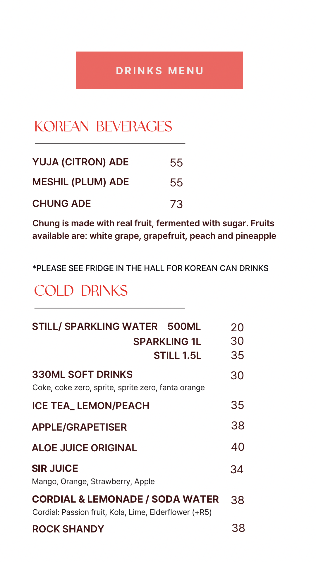 Menu — Banchan Korean Eatery