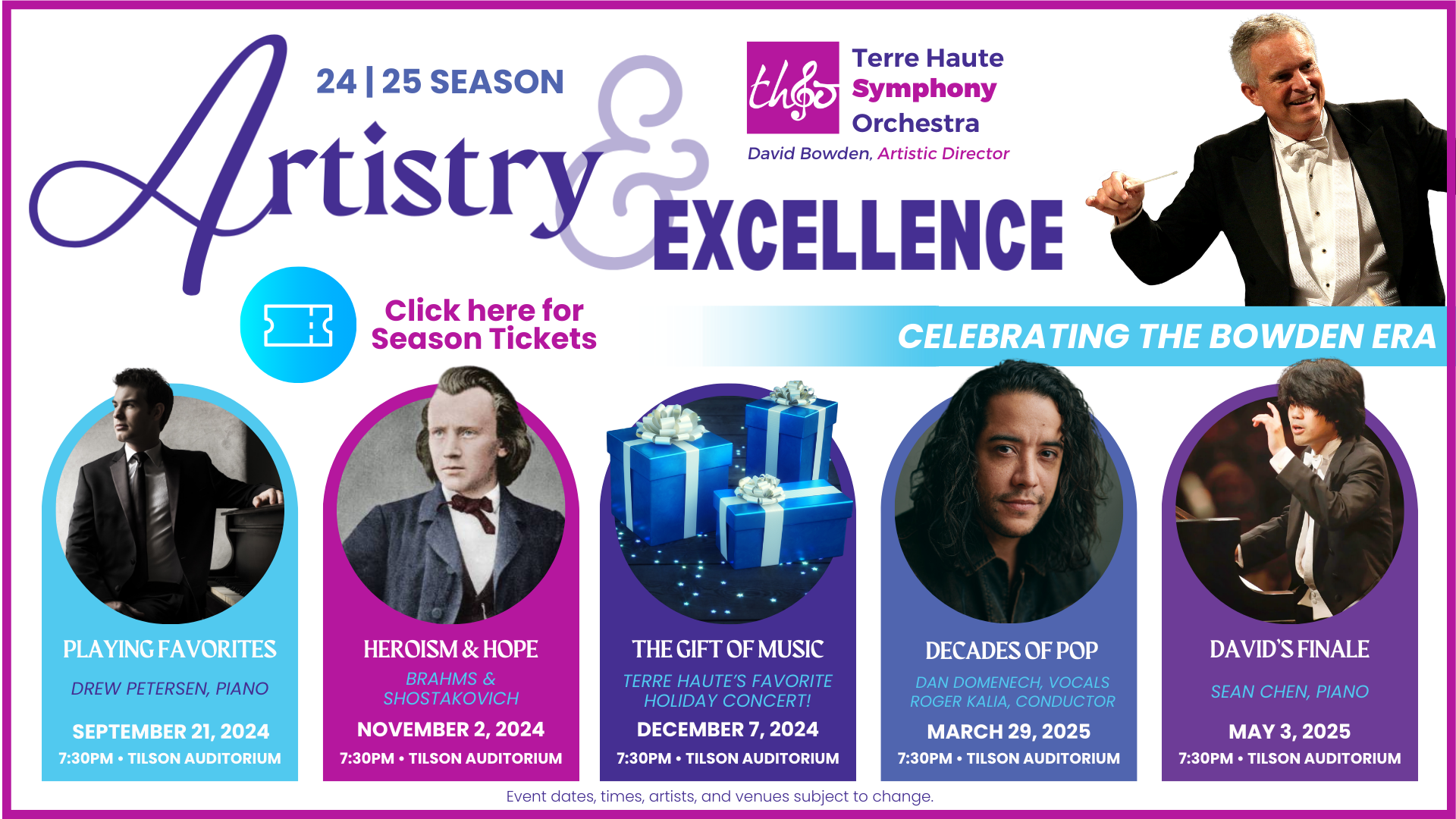 Season Tickets — Terre Haute Symphony Orchestra