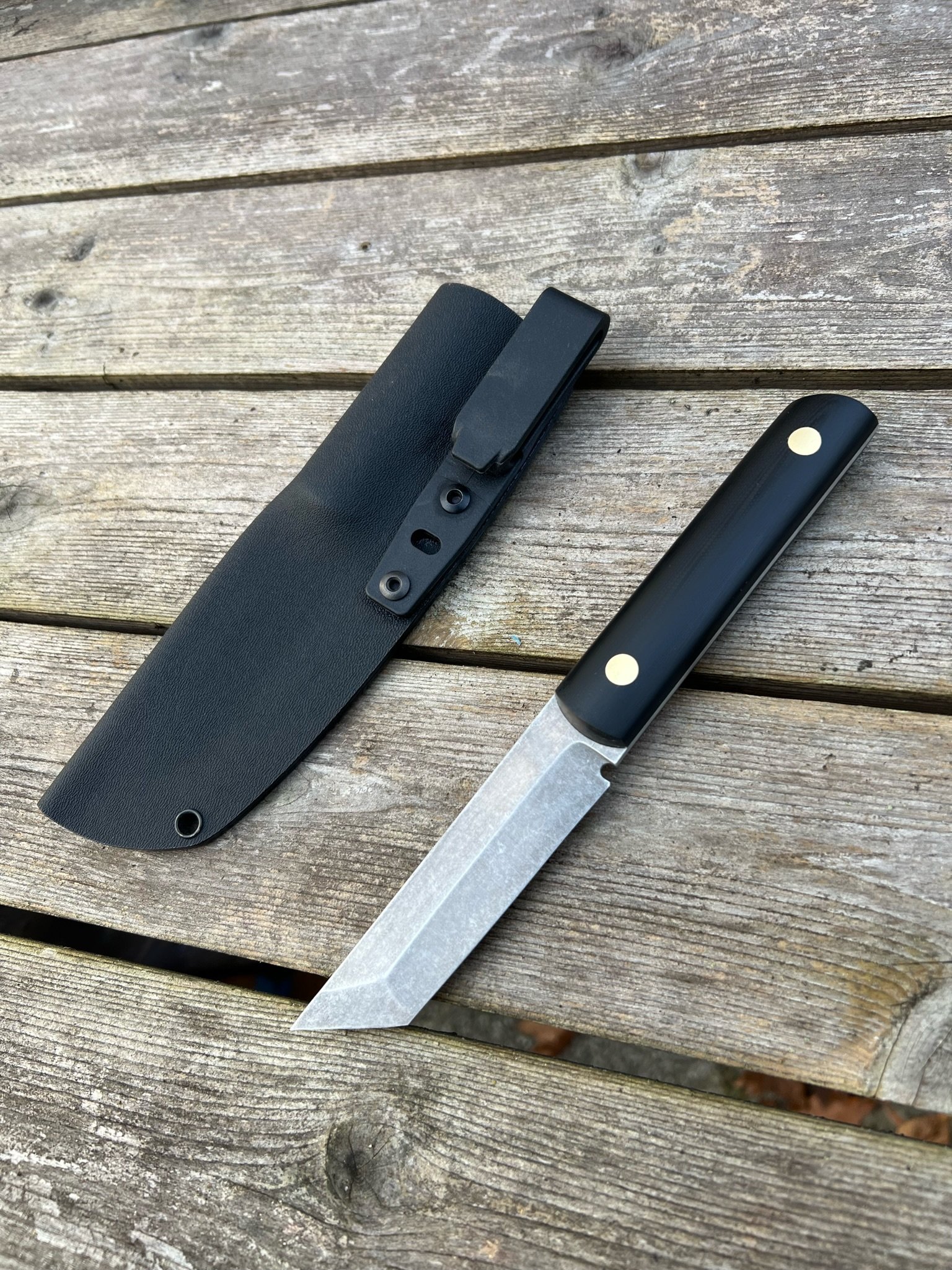 4" SHOPKNIFE / g10 / stainless with stonewashed finish — Feder knives