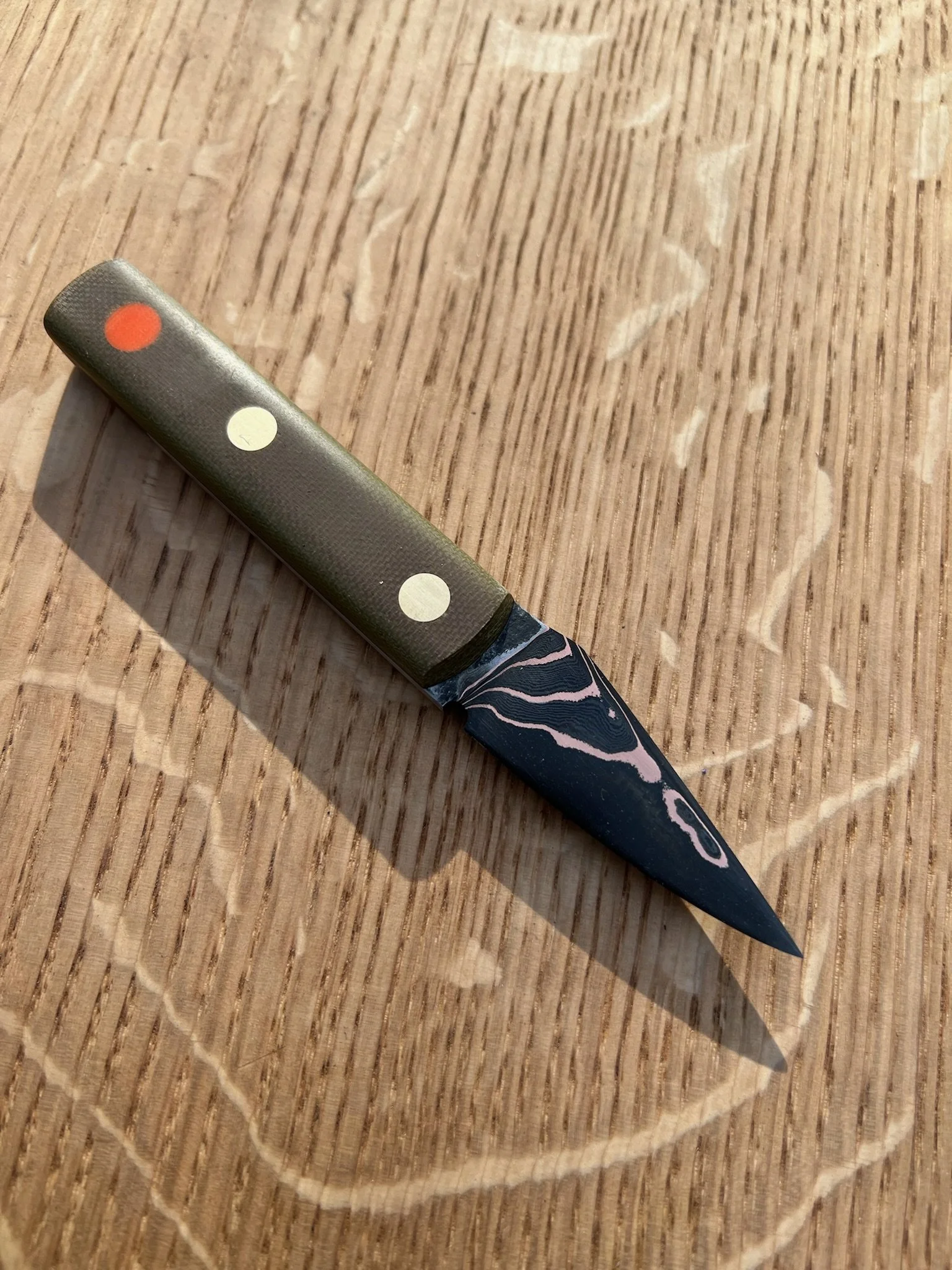 2" EDC / micarta / Baker Forge steel — Feder knives