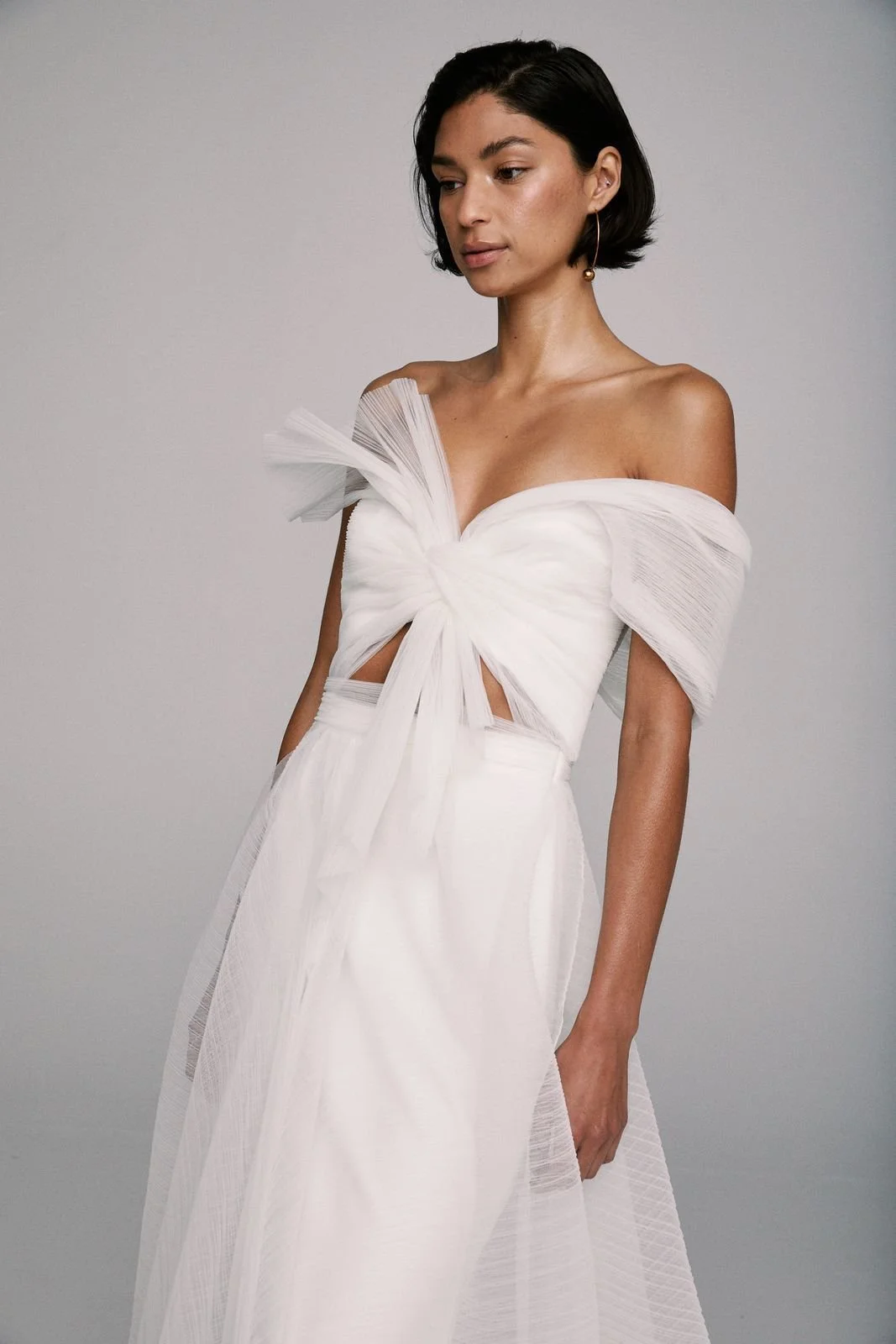 NEWHITE wedding dresses for the minimal bride. Available at Zo & Willow ...