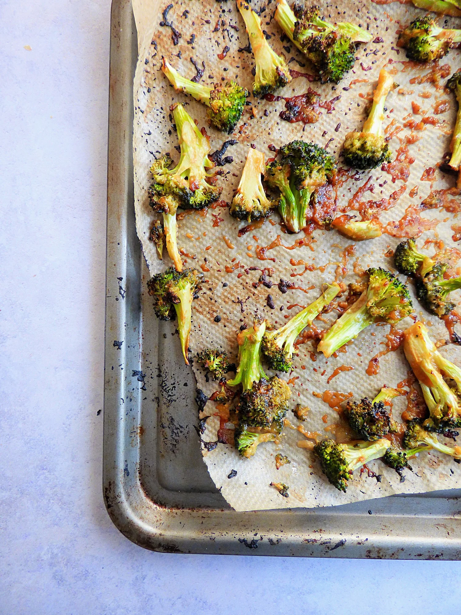Miso glazed baked broccoli — Holly Tree Kitchen