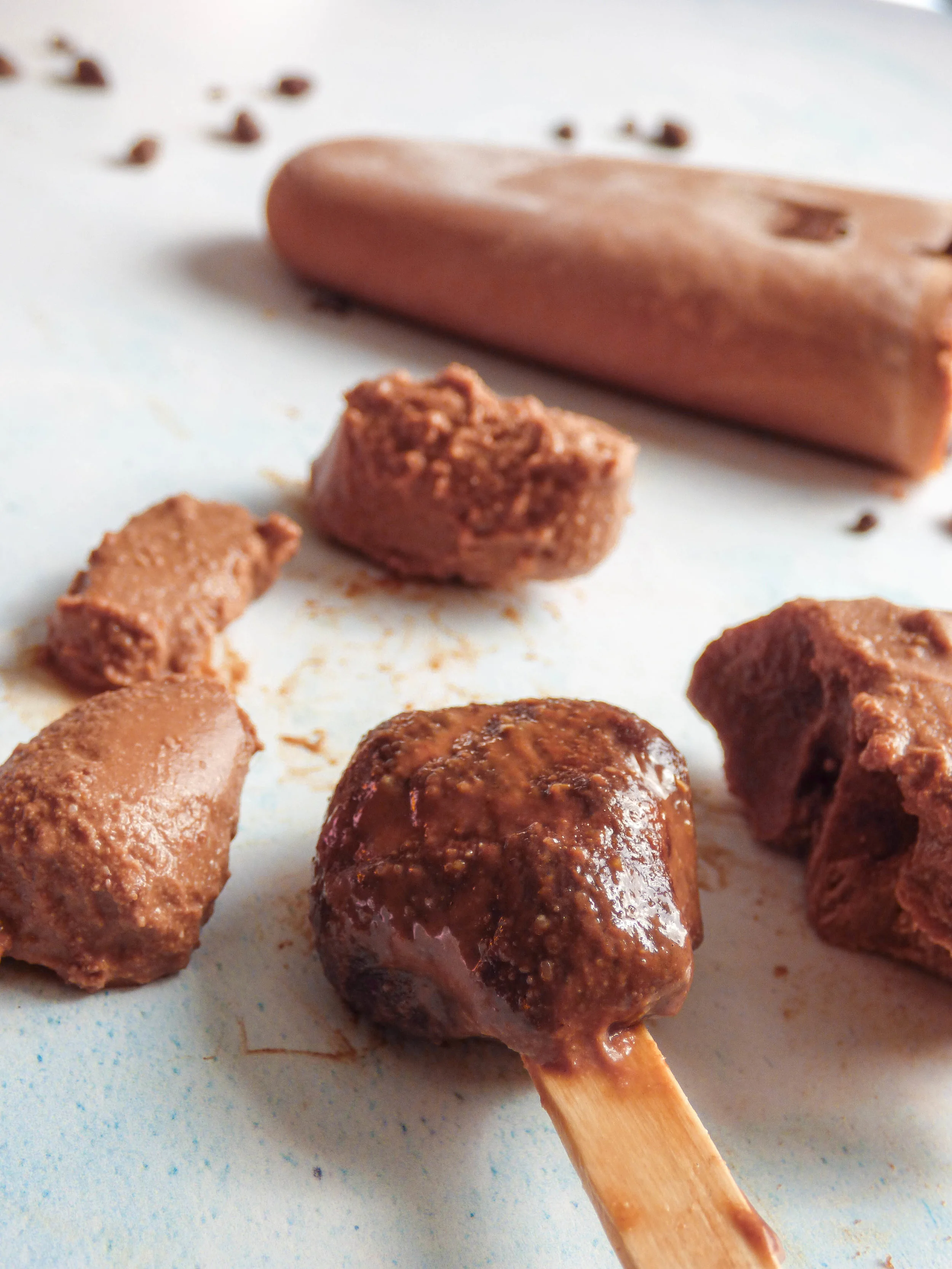 Chocolate coconut ice lollies with a hidden truffle centre — Holly Tree ...