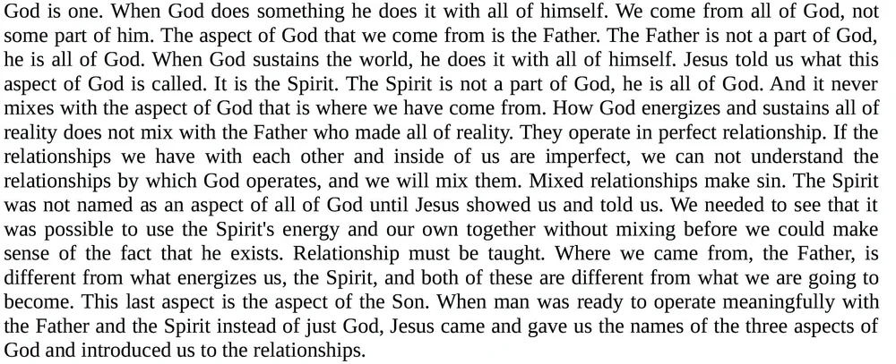 Trinity — Mark Vedder