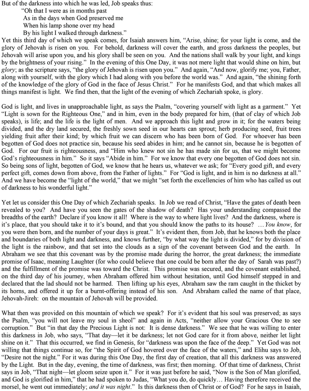 Light — Mark Vedder