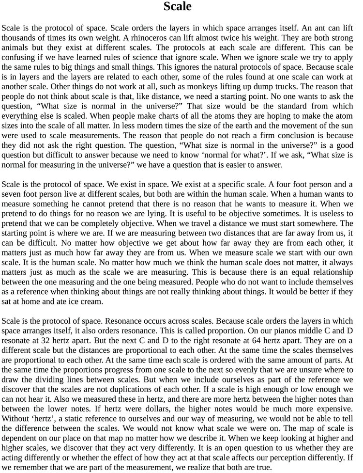 Scale — Mark Vedder