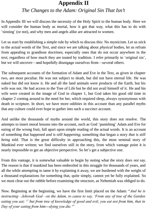 Appendix 2 — Mark Vedder