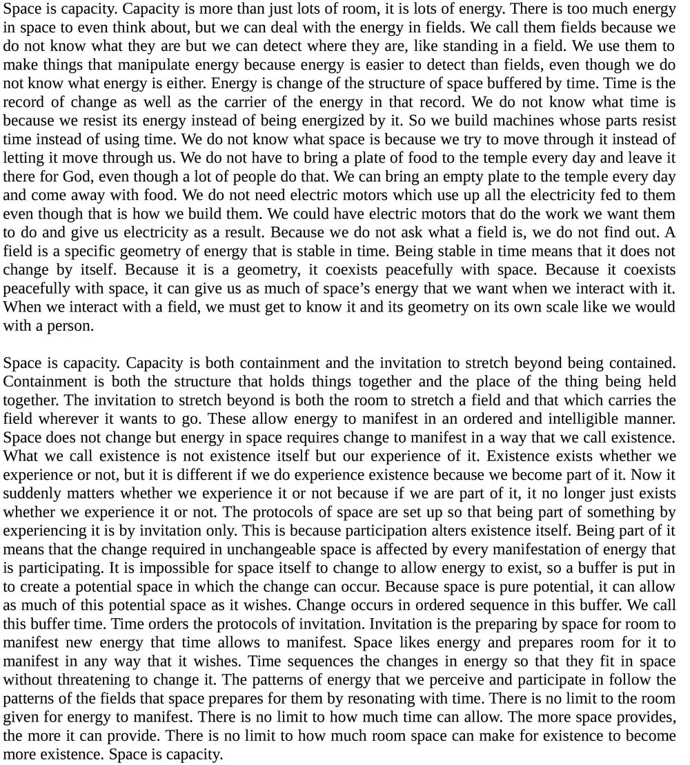 Space — Mark Vedder