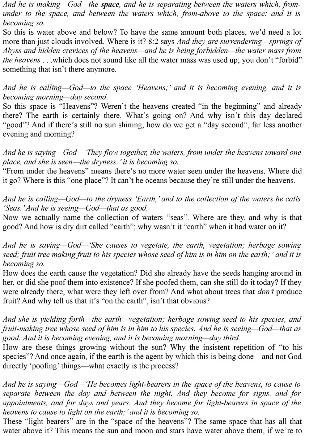 Appendix 1 — Mark Vedder