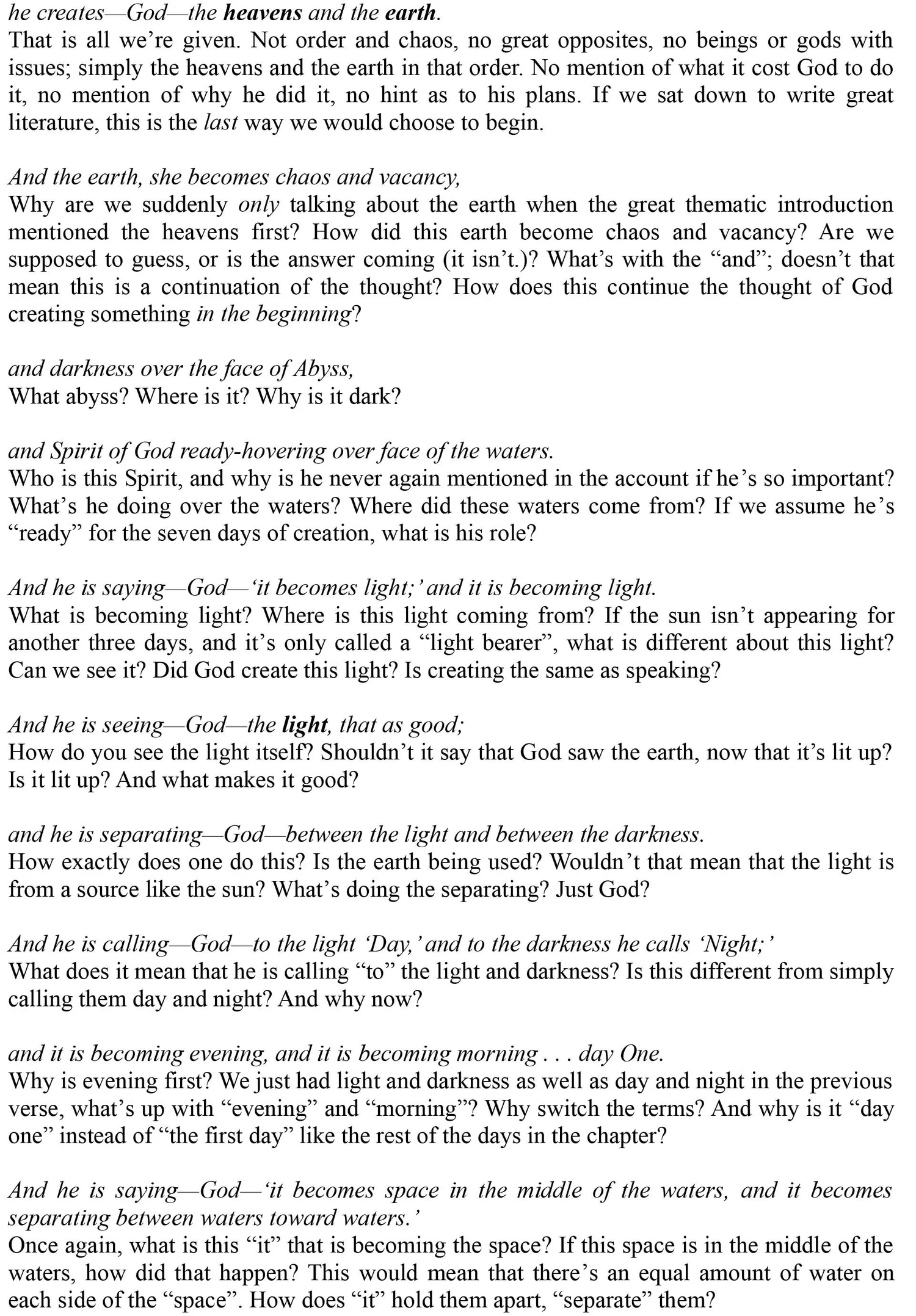 Appendix 1 — Mark Vedder