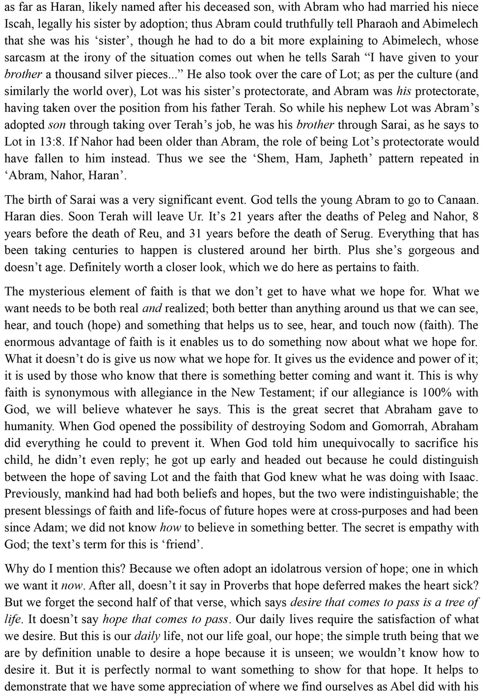 Appendix 9 — Mark Vedder