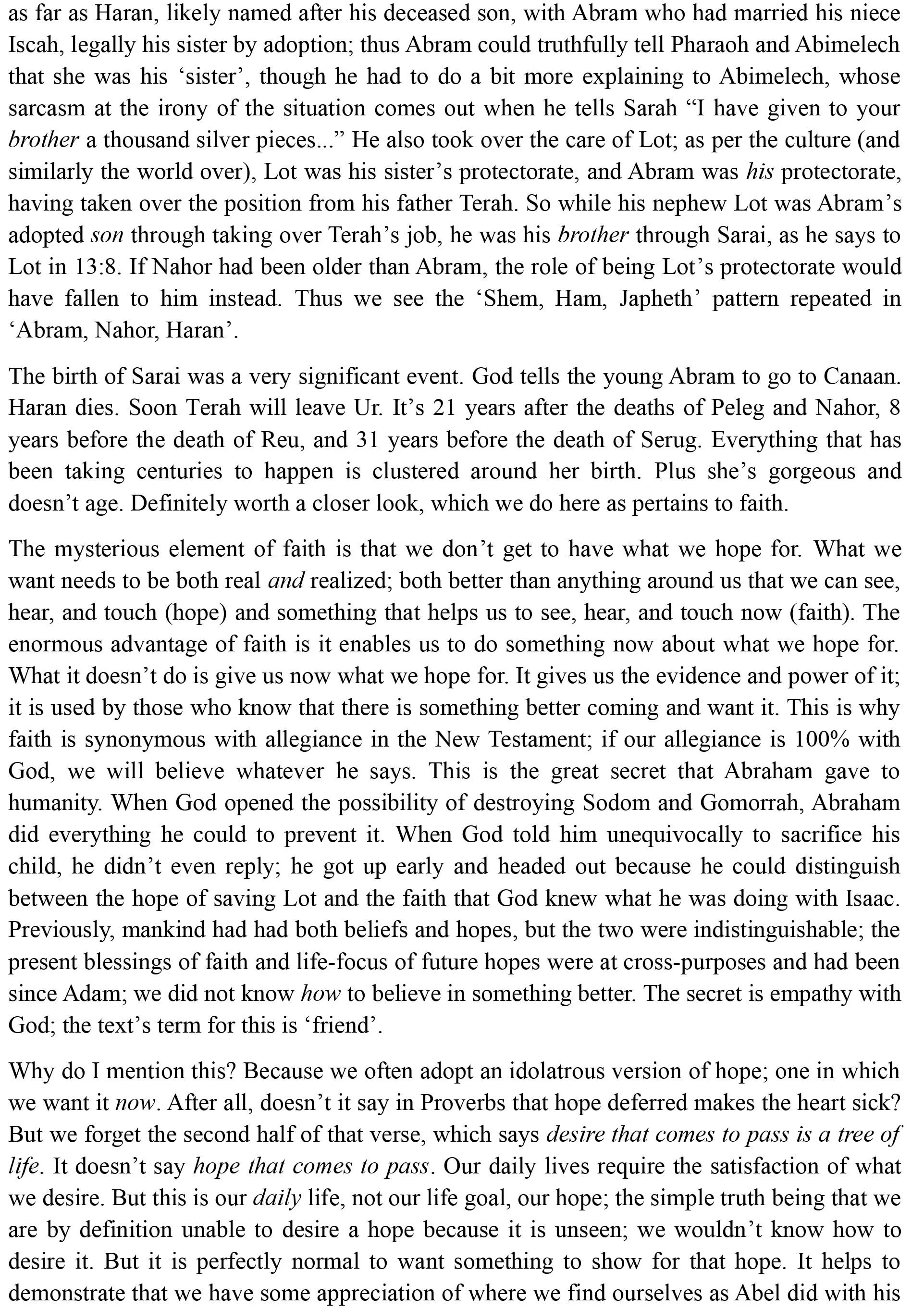 Appendix 9 — Mark Vedder