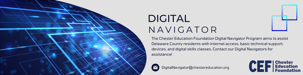 The Jetter Center, Digital Navigator Program — Chester Education Foundation