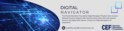 The Jetter Center, Digital Navigator Program — Chester Education Foundation