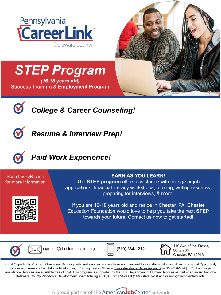 Step-UP Program — Chester Education Foundation
