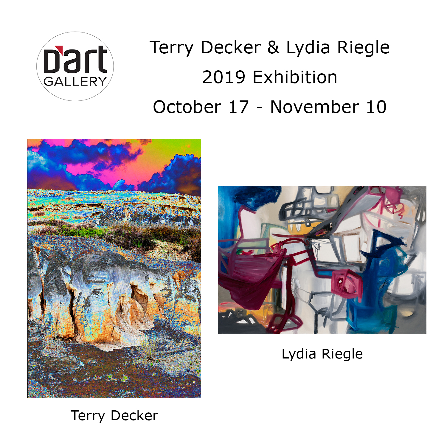 Artist Reception at D'art Gallery for Terry Decker & Lydia Riegle ...