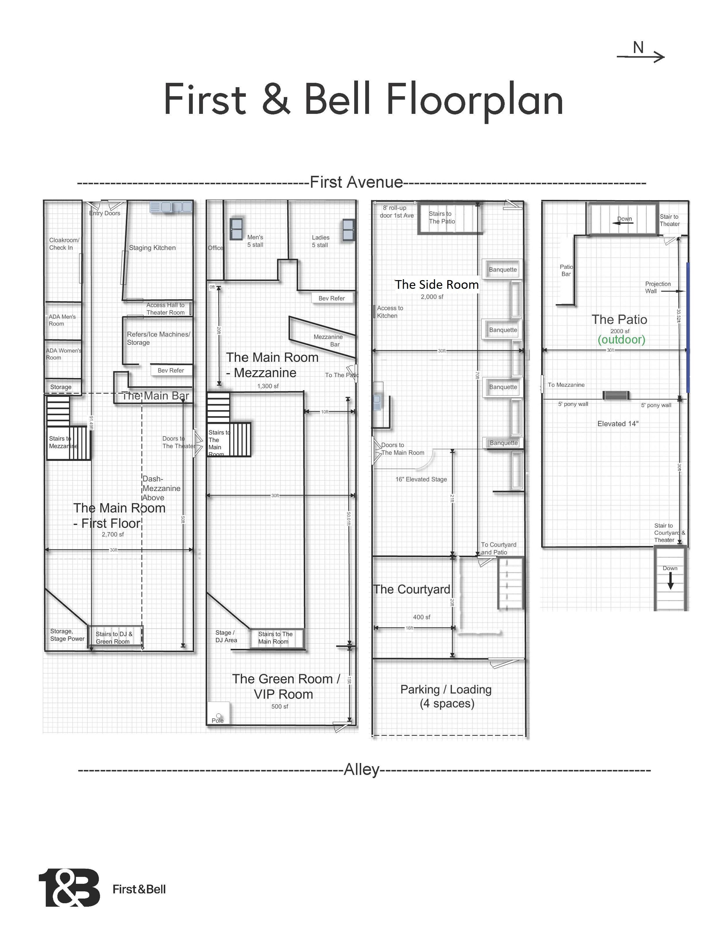 Our Venue Floorplans | Seattle Event Venue — First & Bell