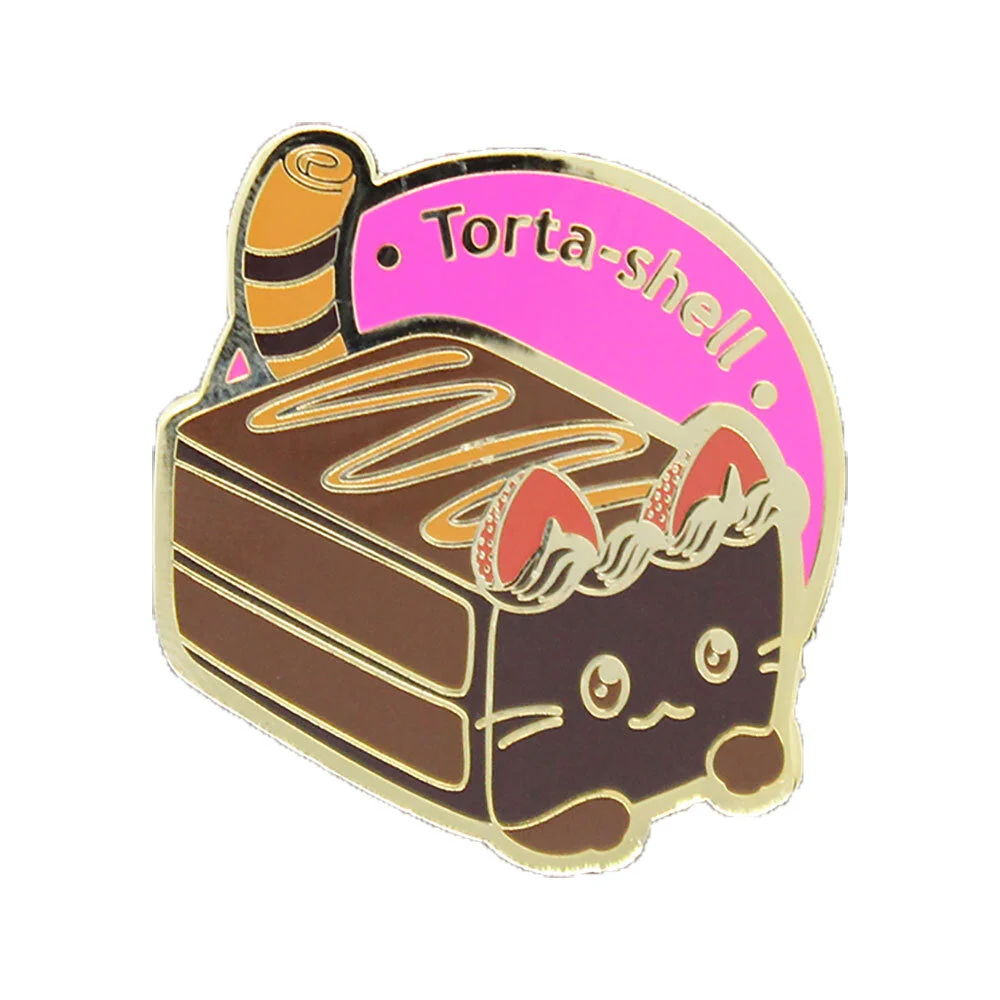 Cute Halloween Witch Black Cat Coffee Enamel Pin — Kimchi Kawaii