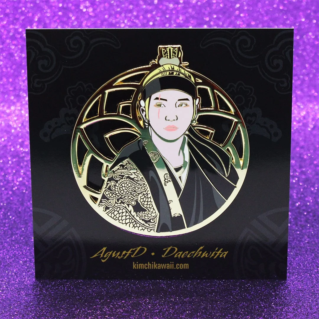 AgustD Daechwita Deluxe Enamel Pin — Kimchi Kawaii