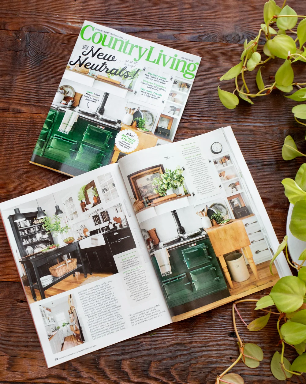 New work on the Cover and Inside the Jan/Feb issue of Country Living ...