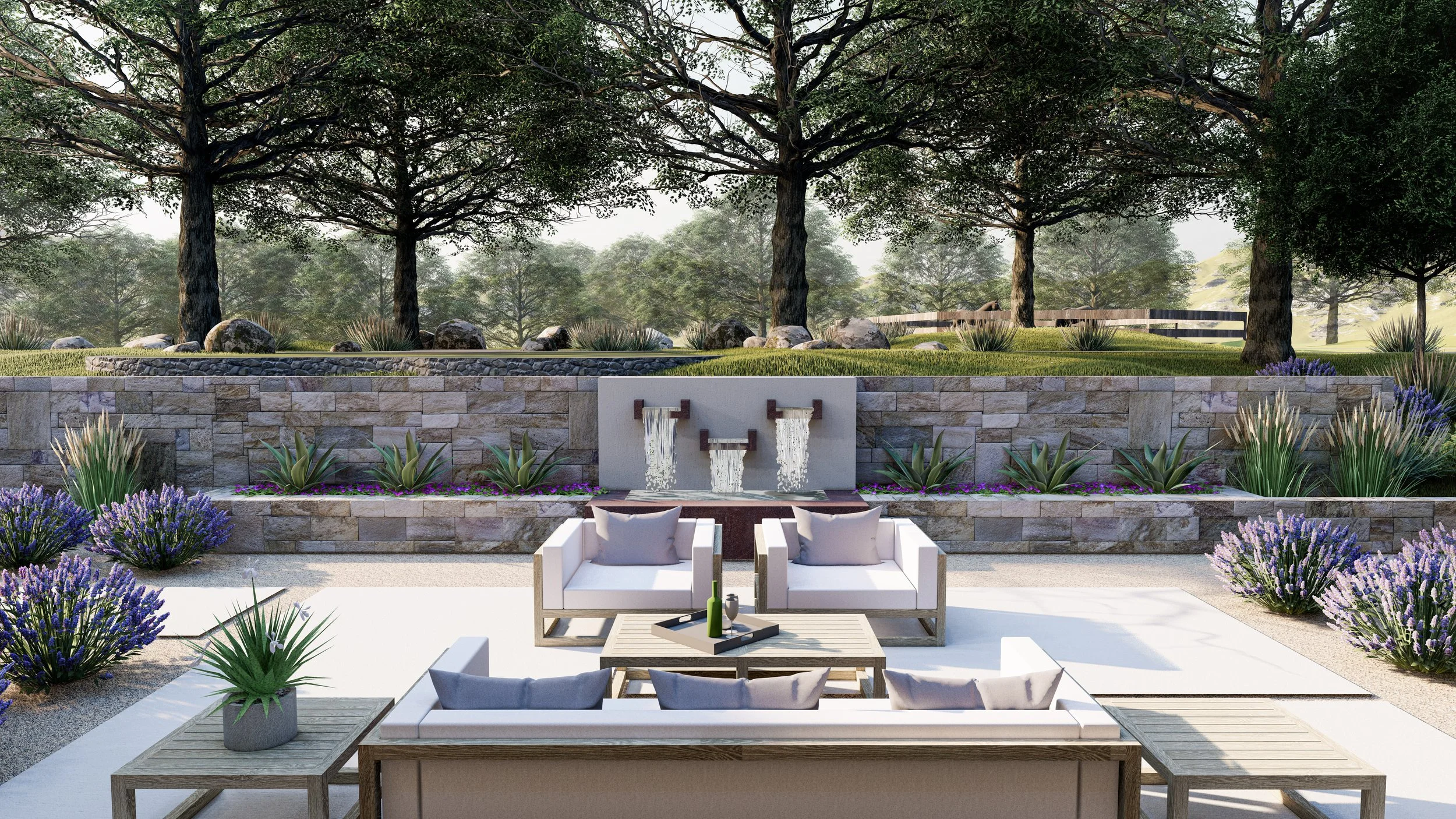 Oak Pass Residence - Landscape Design — Contexto Landscape Design + Build