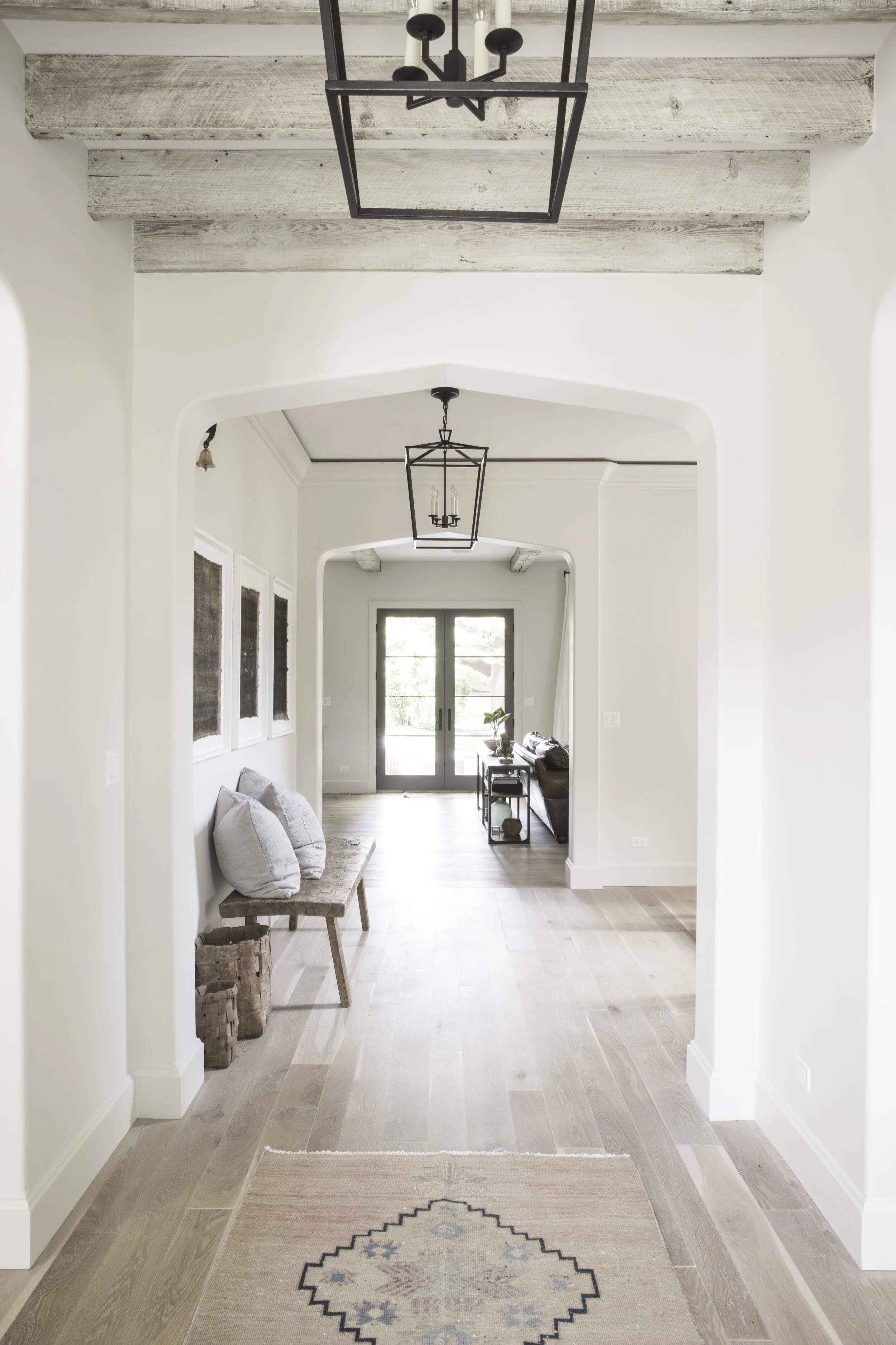 How To Whitewash Wood Ceiling Beams | Shelly Lighting