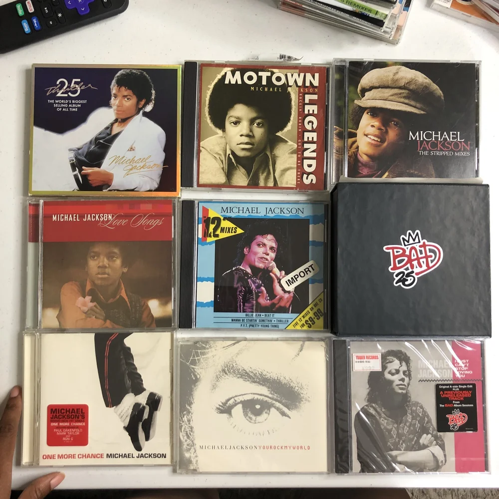my MASSIVE Michael Jackson CD collection (links & photos included ...