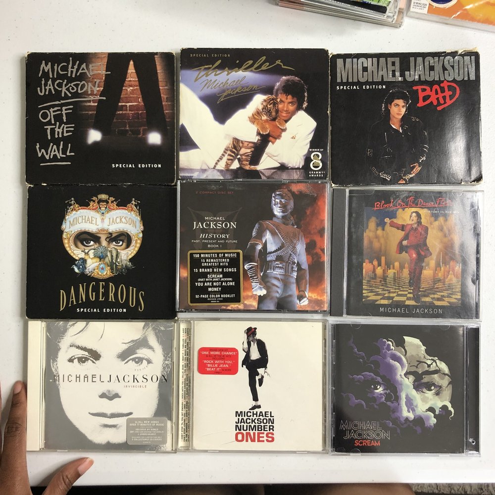 my MASSIVE Michael Jackson CD collection (links & photos included ...
