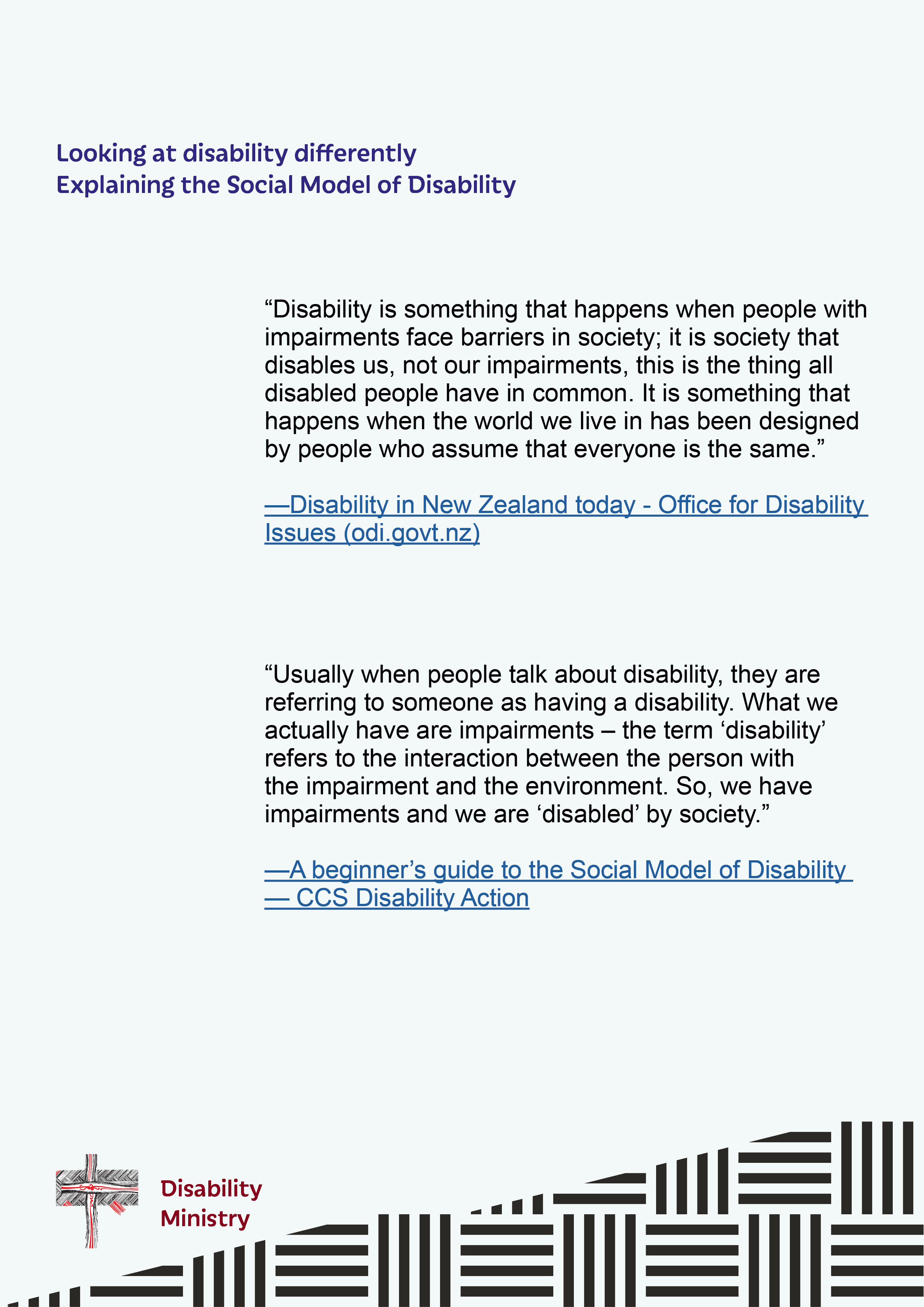 Disability Ministry Resources — Social Justice Unit