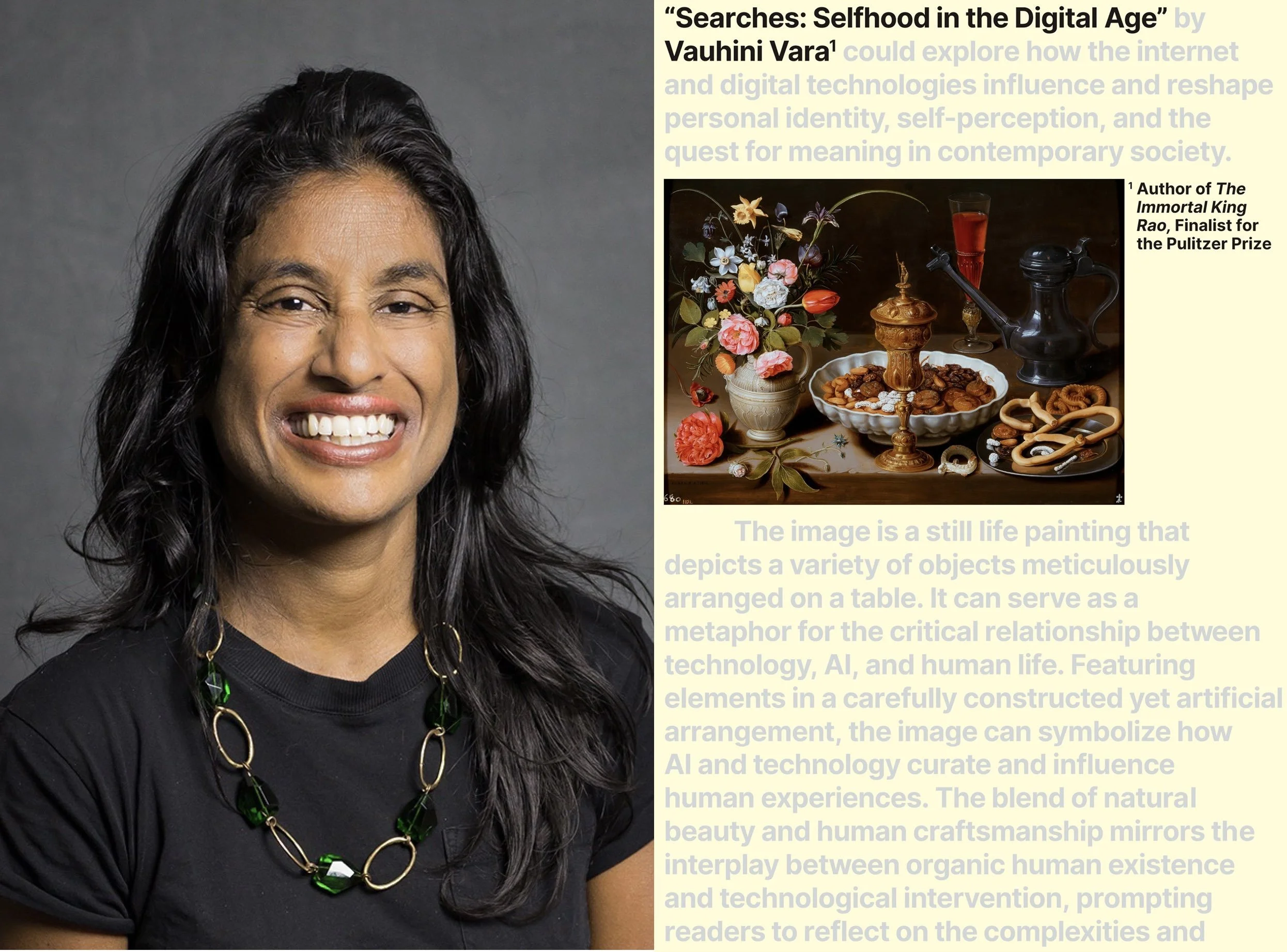 A Normal Interview with Vauhini Vara by Talia Kolluri — The Normal School