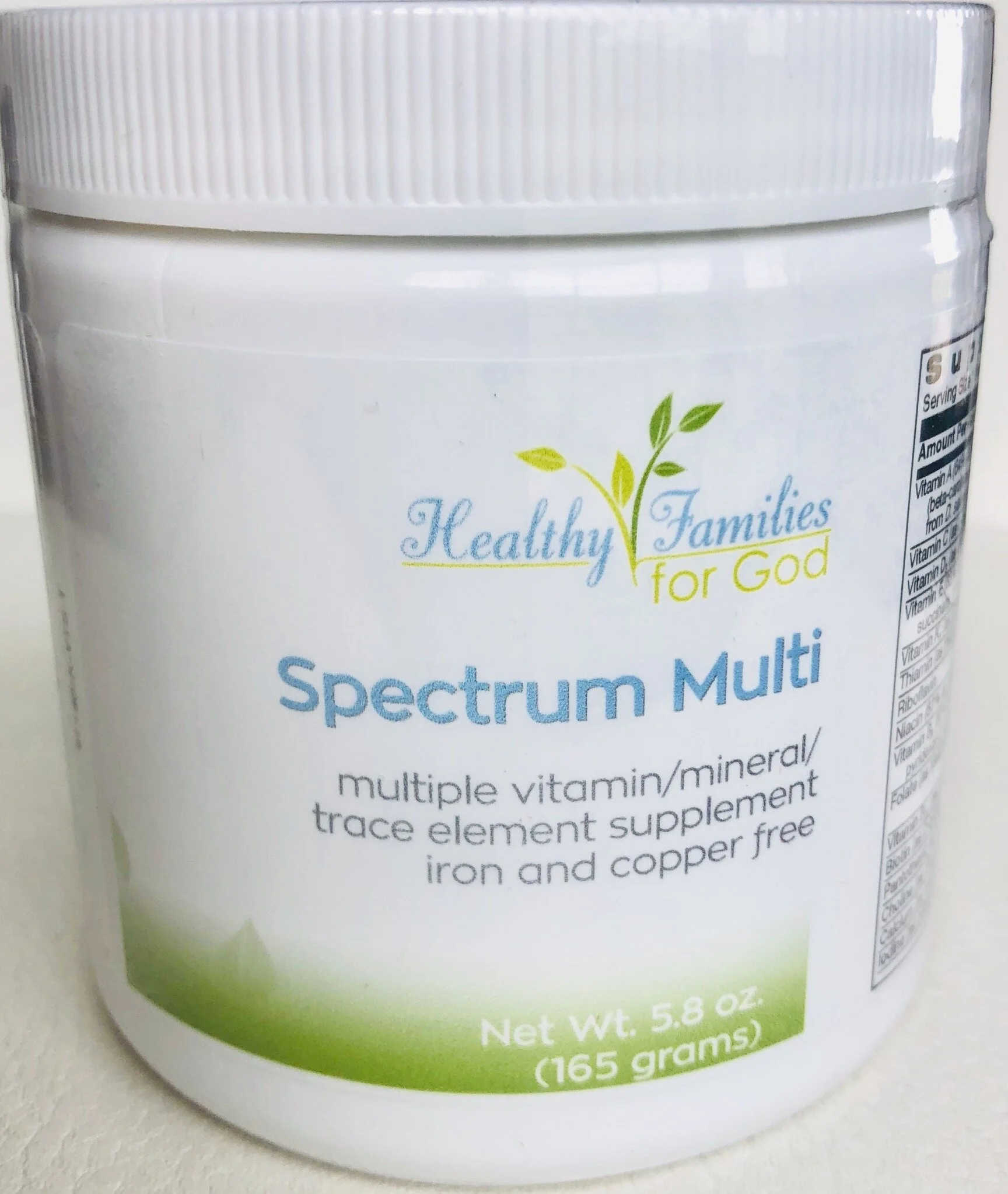 Supplements — Healthy Families for God